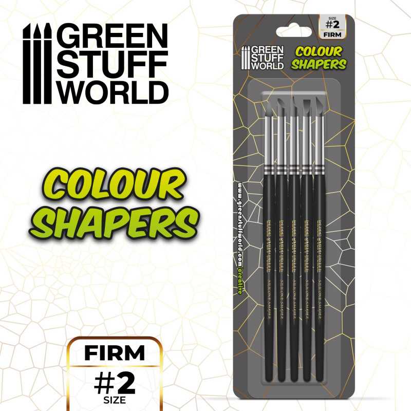 Clay Shapers - Color Shapers SIZE 2 - Black Firm (Green Stuff World ...