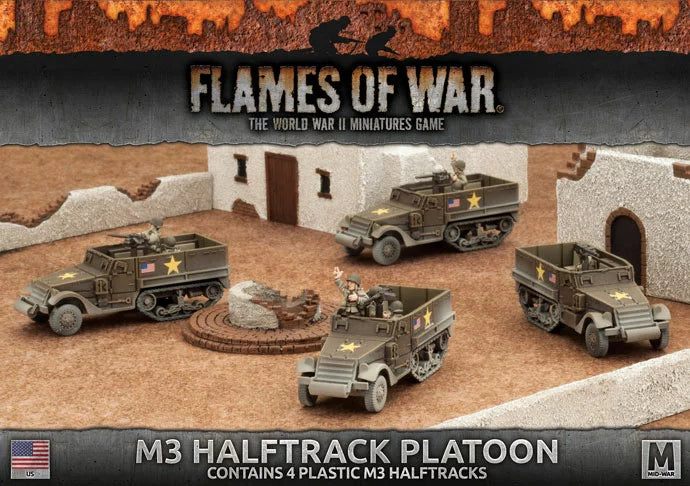 Flames of War: M3 Halftrack Platoon (Plastic) (UBX57) – Snydepels